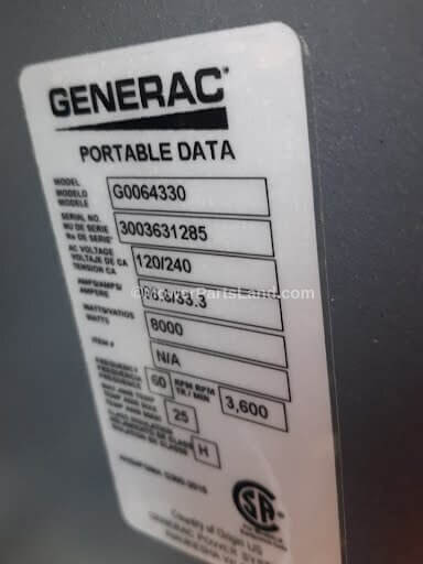 Carburetor For Generac Model G0064330 Generator - Mower Parts Land